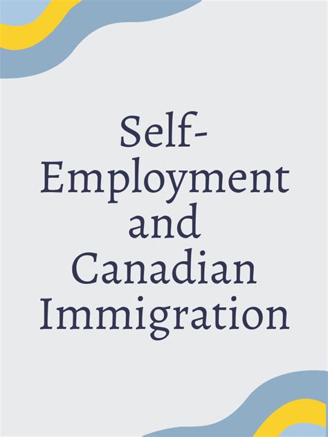 Self Employment And Canadian Immigration Free CELPIP Mock Practice