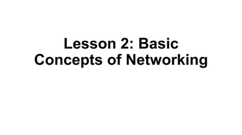 lesson 2 introduction to network pptx