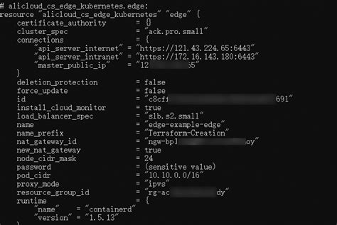 Use Terraform To Create An Ack Edge Cluster Container Service For