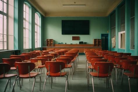 Premium Ai Image Photo Empty Classroom In Education University Premium Ai Image Photo Empty Classroom In Education University