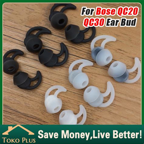 Jual 3 Pair Silicone Eartips Hook For Earbuds Bose Qc20 Qc30 Silicone