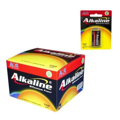 Jual Baterai Kotak Alkaline 9v Batre Abc Alkaline 6lr6 1 Kotak Isi 12