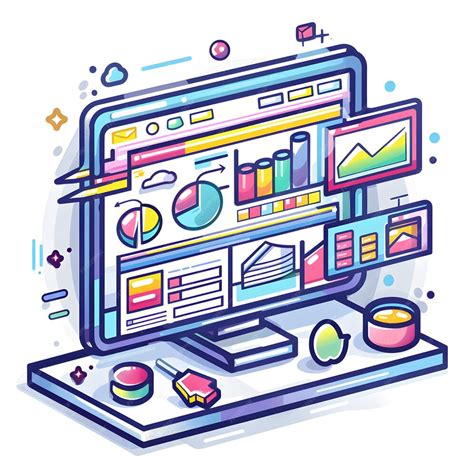 3d Flat Icon Crm Interface And Client Data With Copy Space For Software