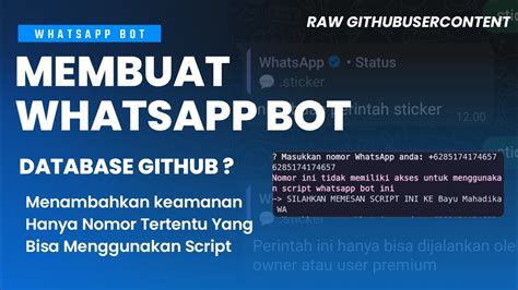8 Membuat Whatsapp Bot Sendiri Menggunakan Baileys Nodejs Validasi