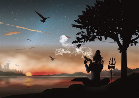 Angry Lord Shiva Smoking Chilam Hd Wallpapers And Images 3d Angry