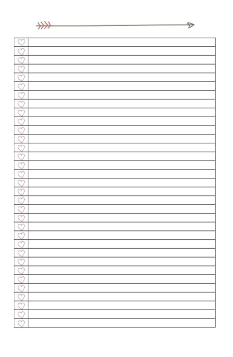 Bullet Journal Lined Notepad With Arrows