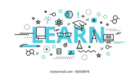 Modern Flat Thin Line Design Vector Stock Vector Royalty Free 583438978 Shutterstock