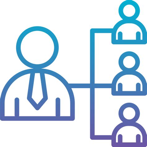 Hierarchical Structure Generic Gradient Icon