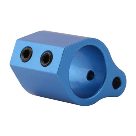 AR AR AR Inch Aluminum Low Profile Micro Mini Gas Block LE BLUE Law Enforcement