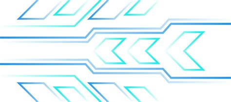 Abstract Tech Arrows Blue Gradient Stripes Banner Futuristic Background
