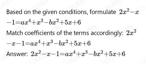 Solved 21 Given That 2x2 X 1 Is A Factor Of Ax4x3 Bx25x6