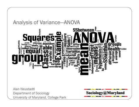 Analysis Of Variance Anova Introduction To Statistics Socy 201 Apuntes Estadística Docsity