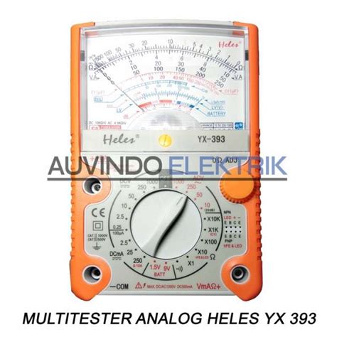 Promo Multimeter Multitester Avometer Analog Heles Yx393Tr Murah Diskon