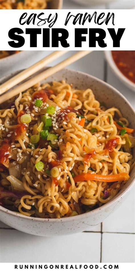 Ramen Noodle Stir Fry Running On Real Food