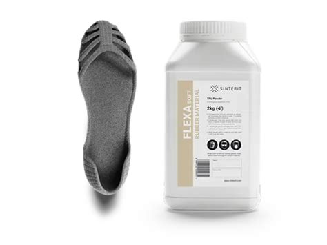 sinterit flexa soft fresh sls powder 2kg matterhackers