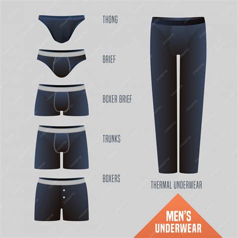 Premium Vector Mens Underwear Collection Illustration Set Design