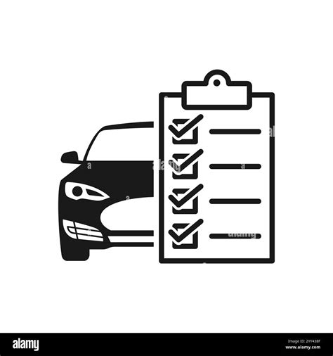 Car Maintenance List Icon Vector Stock Vector Image And Art Alamy