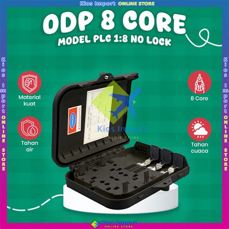 Jual Odp 8 Core Nolock Hitam Kosongan Model Bs Optical Distribution Point Nolock Warna Random