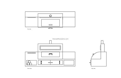 Outdoor Bbq Grill Autocad Block Free Cad Floor Plans