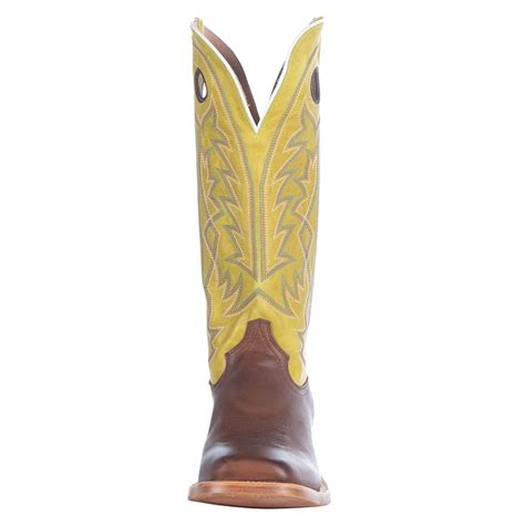 Buy Tony Lama Boot Company SA Men S Tony Lama Umber Brown Moss Green Top Buckaroo Sq Toe