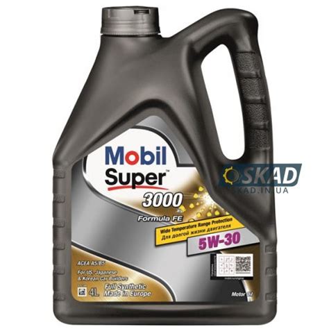 Mobil Super 3000 Formula Fe 5w 30 4л 39 моторне мастило купити