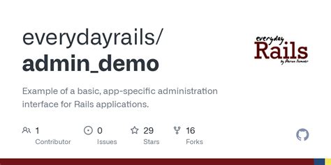 Github Everydayrails Admin Demo Example Of A Basic App Specific Administration Interface For