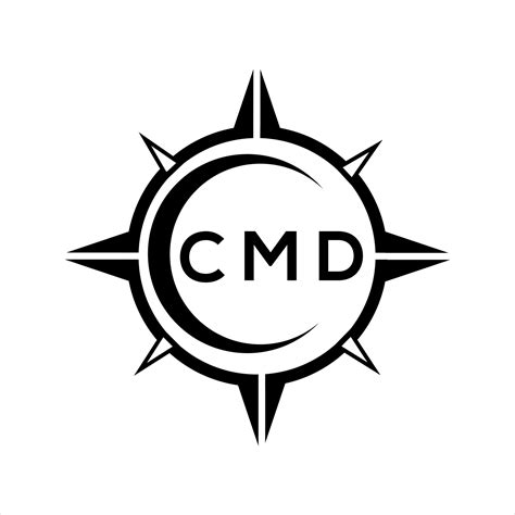 Cmd Abstract Technology Circle Setting Logo Design On White Background