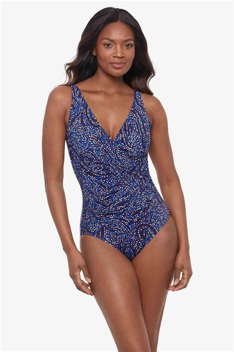 Miraclesuit Spotlight Oceanus One Piece Swimsuit Dd Cup