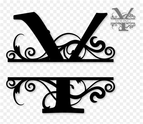 Valentine Clipart Monogram P Split Monogram Svg Hd Png Download Vhv