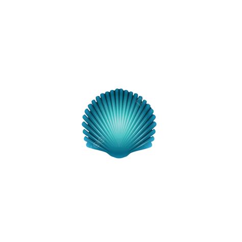 Sea Scallop Seashell Blue Icon Vector Scallop Shell Pattern Food Vector Scallop Shell Pattern