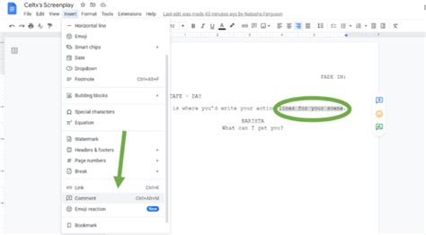How To Write A Script On Google Docs Step By Step Guide Celtx Blog