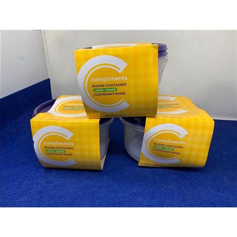 Compliments Round Container Large 2 X 3