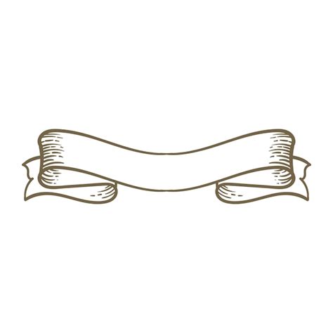 Premium Vector Vintage Retro Old Classic Ribbon Ornament Vector
