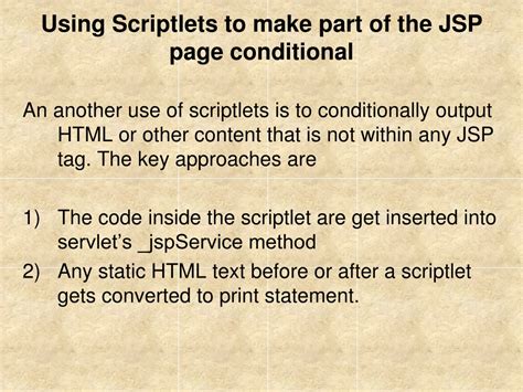 PPT Enhancing JSP Pages With Java Code Elements PowerPoint Presentation ID
