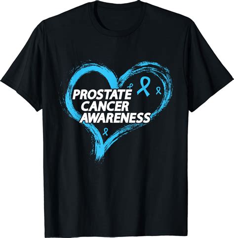 Prostate Cancer Awareness Light Blue Ribbon Survivor T Shirt