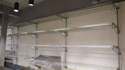 Wall Mount Wire Shelving System W11 Shelves Approx 605 L 185 D