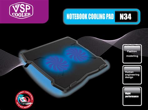 Đế Tản Nhiệt Laptop Vsp Notebook Cooler Pad N34 Led Tin Học Star Tin