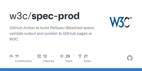 Github W3cspec Prod Github Action To Build Respecbikeshed Specs