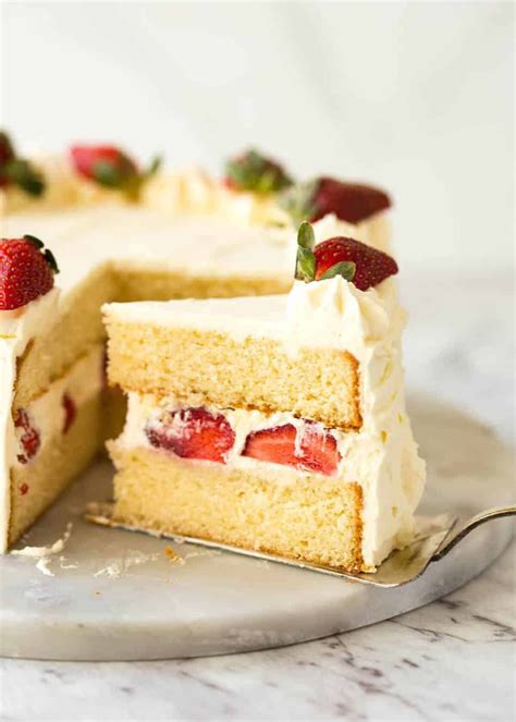 Butter Cake Sponge Cake Recipetin Eats