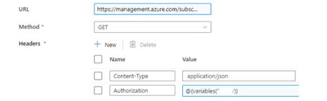 Get Bearer Token For Azure Management Api Using Data Factory Web