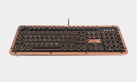 Azio Retro Classic Computer Keyboard Cool Material