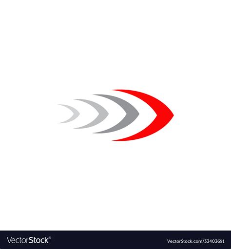 Speed Arrow Icon Logo Design Template Royalty Free Vector