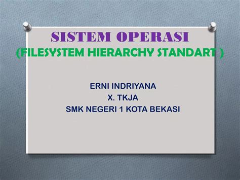 fhs filesystem hierarchy standart ppt