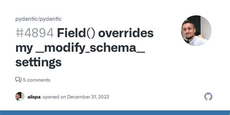 Field Overrides My Modifyschema Settings · Issue 4894