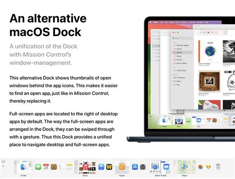 An Alternative Macos Dock R Macos