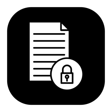 Premium Vector Document Locked Vector Illustration