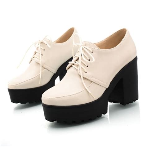 Kobiety Kor Ka Do Góry Gruby Wysokie Obcasy Buty 13283303149 Allegro pl