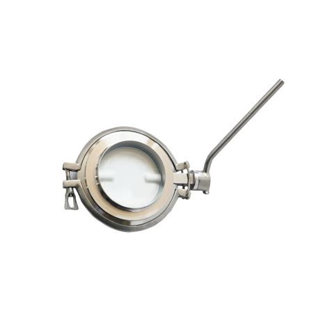 Hygienic Welded Powder Tight Butterfly Valves Wafer Tri Clamp