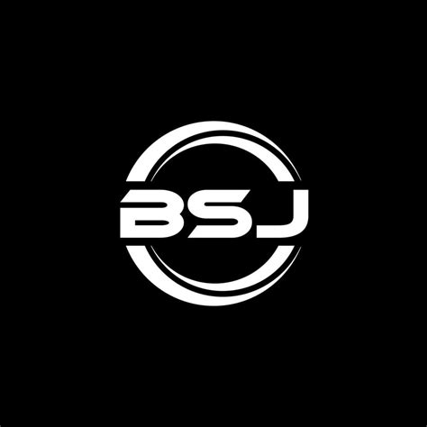 Bsj Letter Logo Design In Illustration Vector Logo Calligraphy