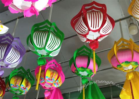 Lồng Đèn Hoa Sen Nhựa Lồng Đèn Trang Trí